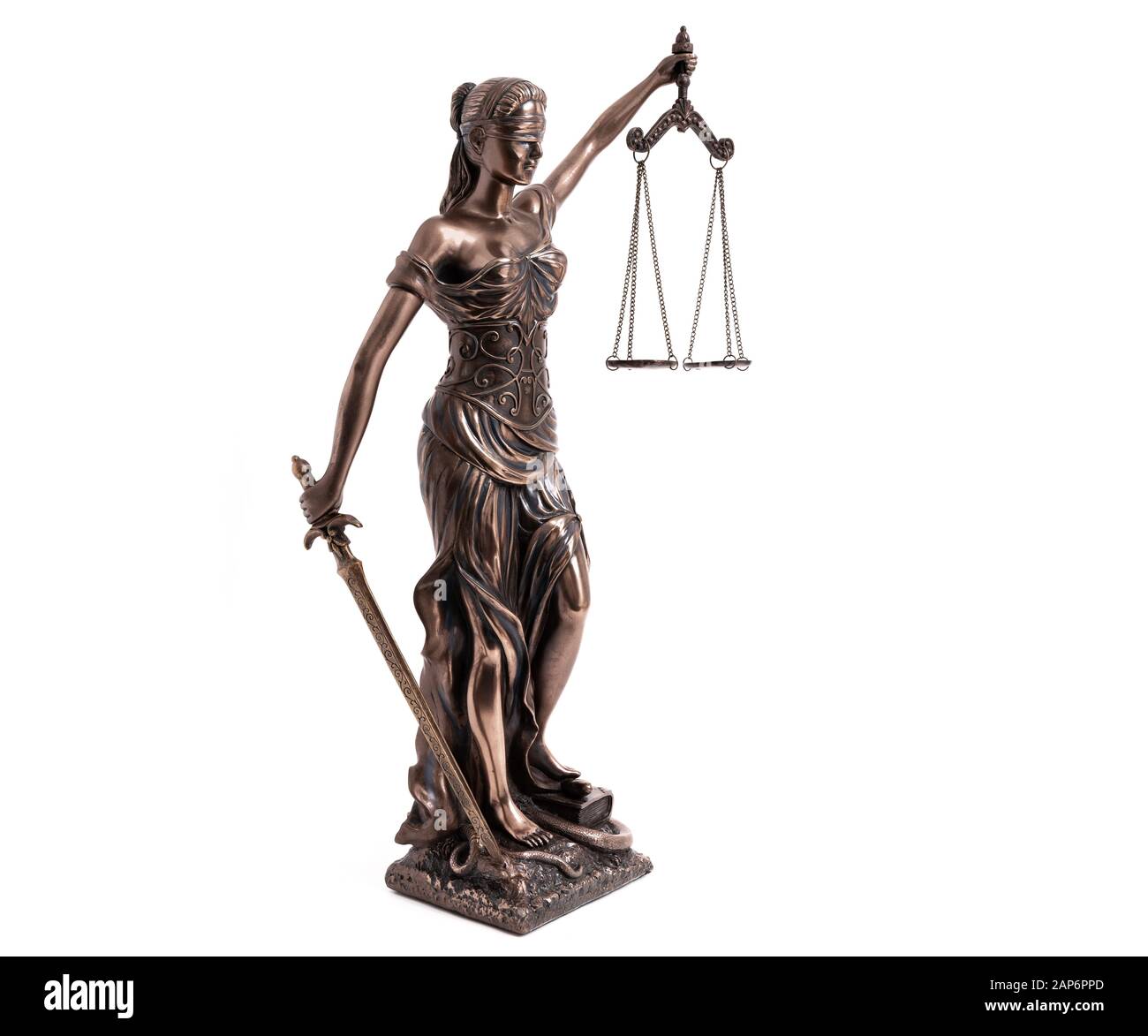 Scales Of Justice Statue Cut Out Stock Images & Pictures - Alamy