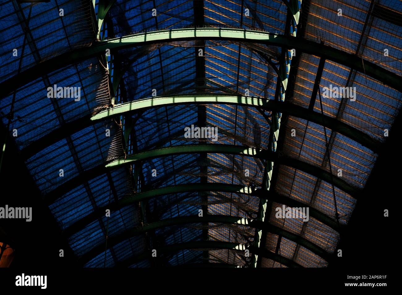 A view of the roof in the Apple Market, Covent Garden, London Stock ...