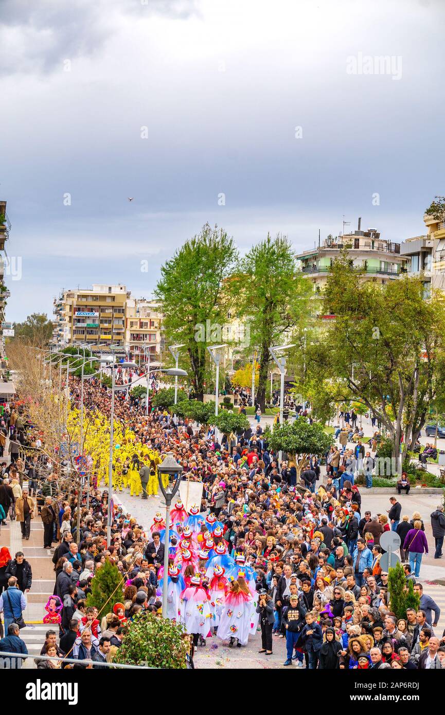 Scenics from parade during the Annual Carnival event in Kalamata ...