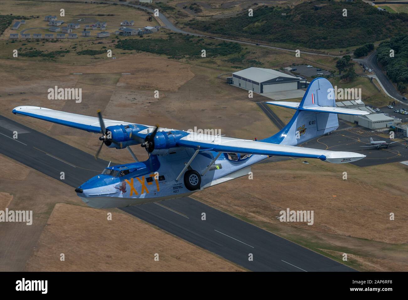 WWII Consolidated PBY-5A Catalina in New Zealand Air Force colours ...