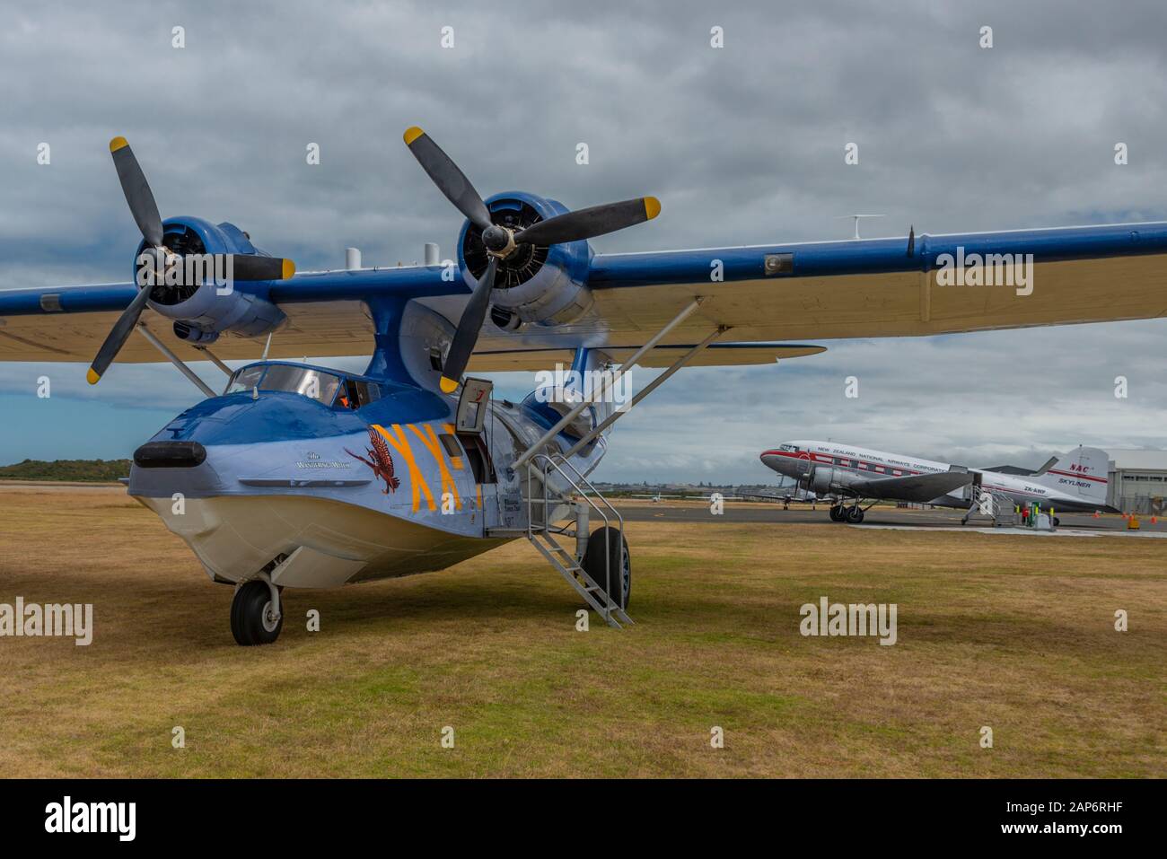 WWII Consolidated PBY-5A Catalina in New Zealand Air Force colours ...