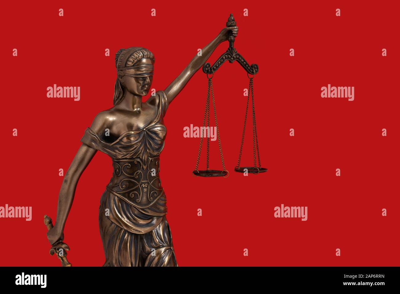 Sculpture goddess holding scales justice High Resolution Stock ...