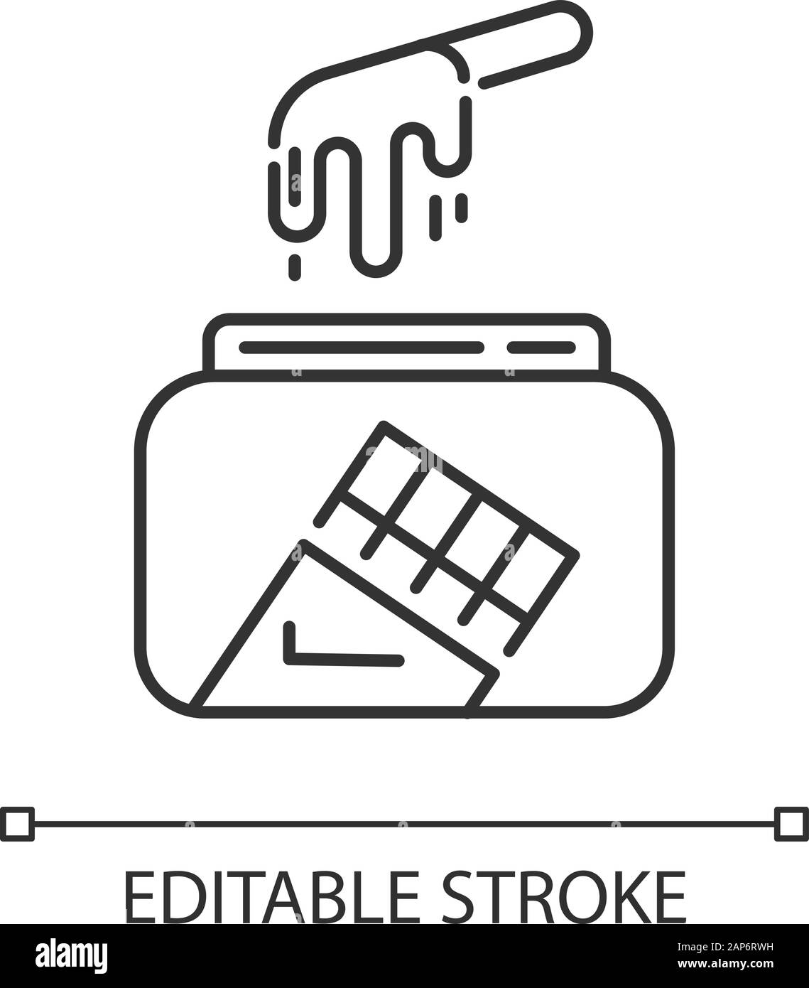 Waxing spatula Stock Vector Images - Alamy