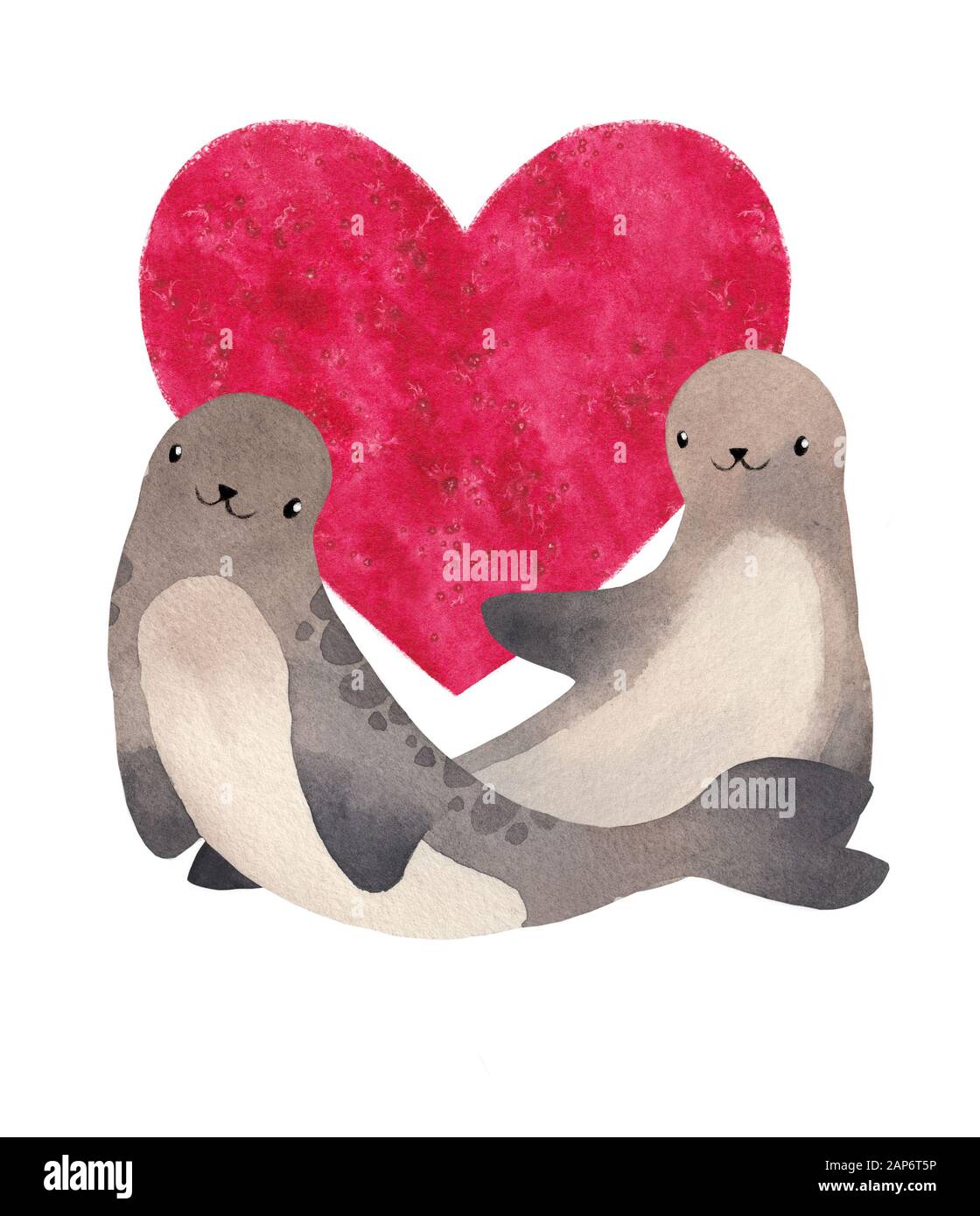 Valentine's Day template. Love and couple relationship watercolor ...
