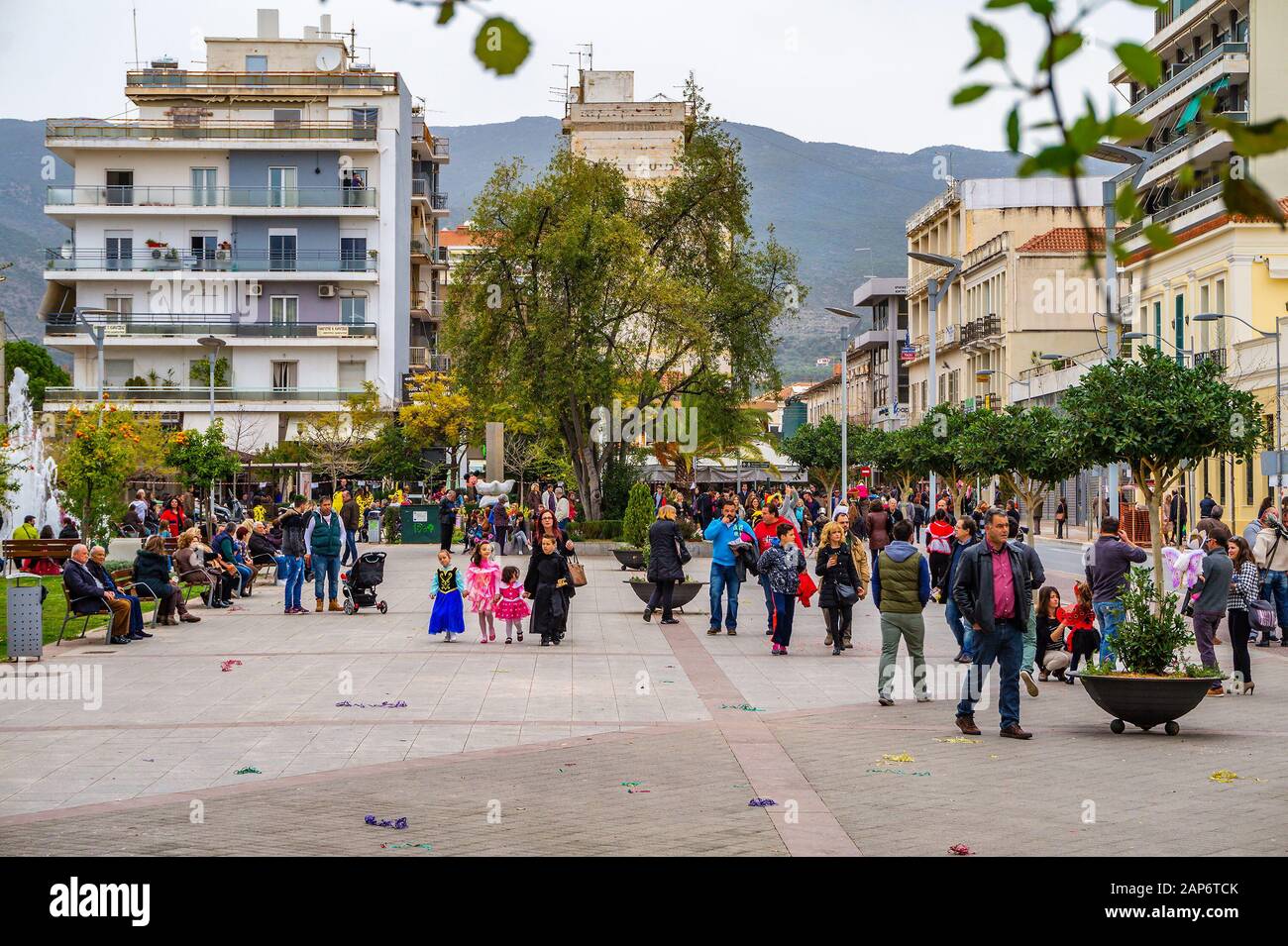 Scenics from parade during the Annual Carnival event in Kalamata ...