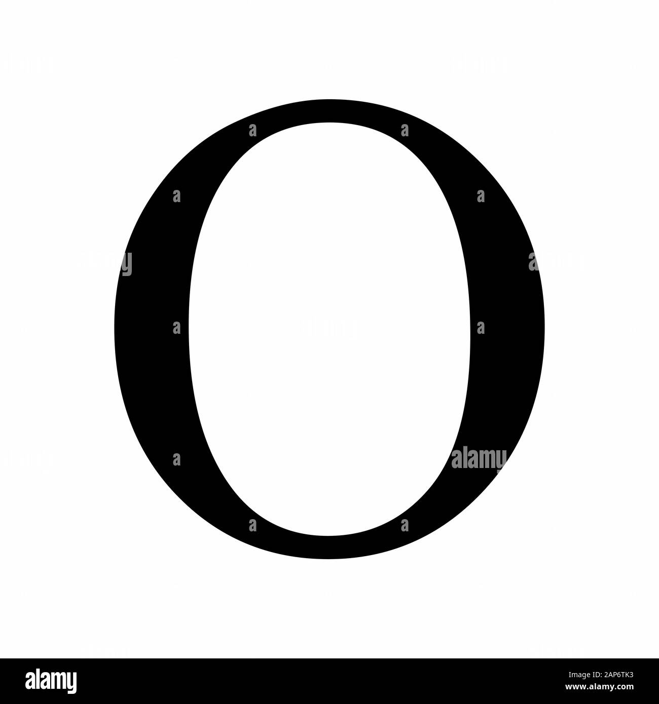 Omicron Greek Letter