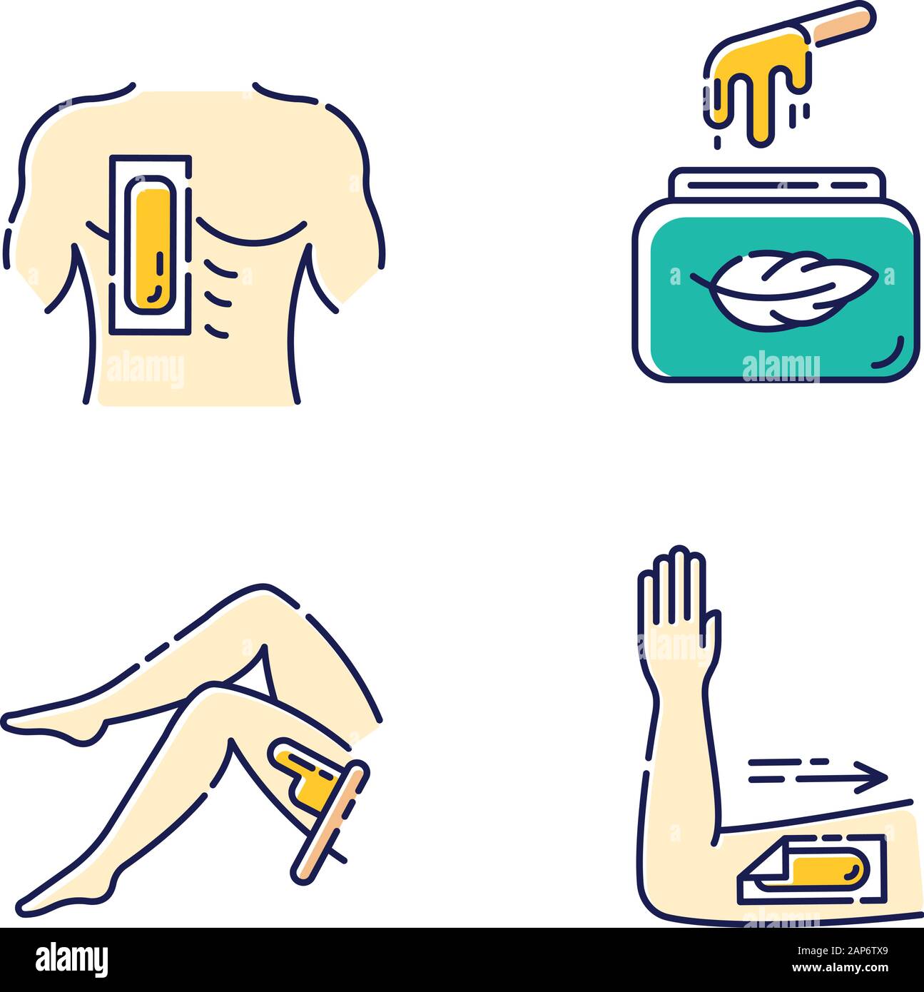 Chest wax Stock Vector Images - Alamy