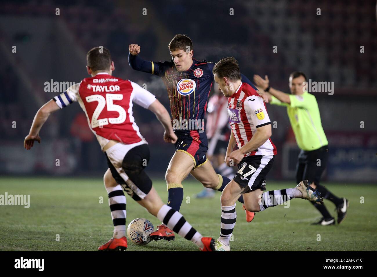Exeter, UK. 21st Jan, 2020. Charlie Carter of Stevenage during the EFL ...