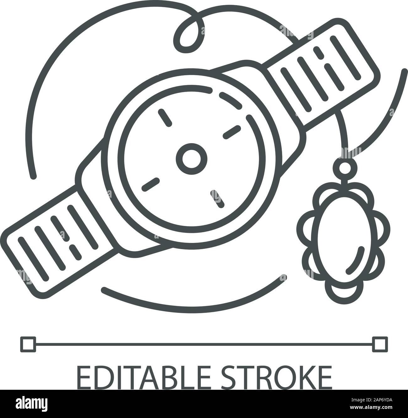 Gold chain necklace outline hi-res stock photography and images - Alamy