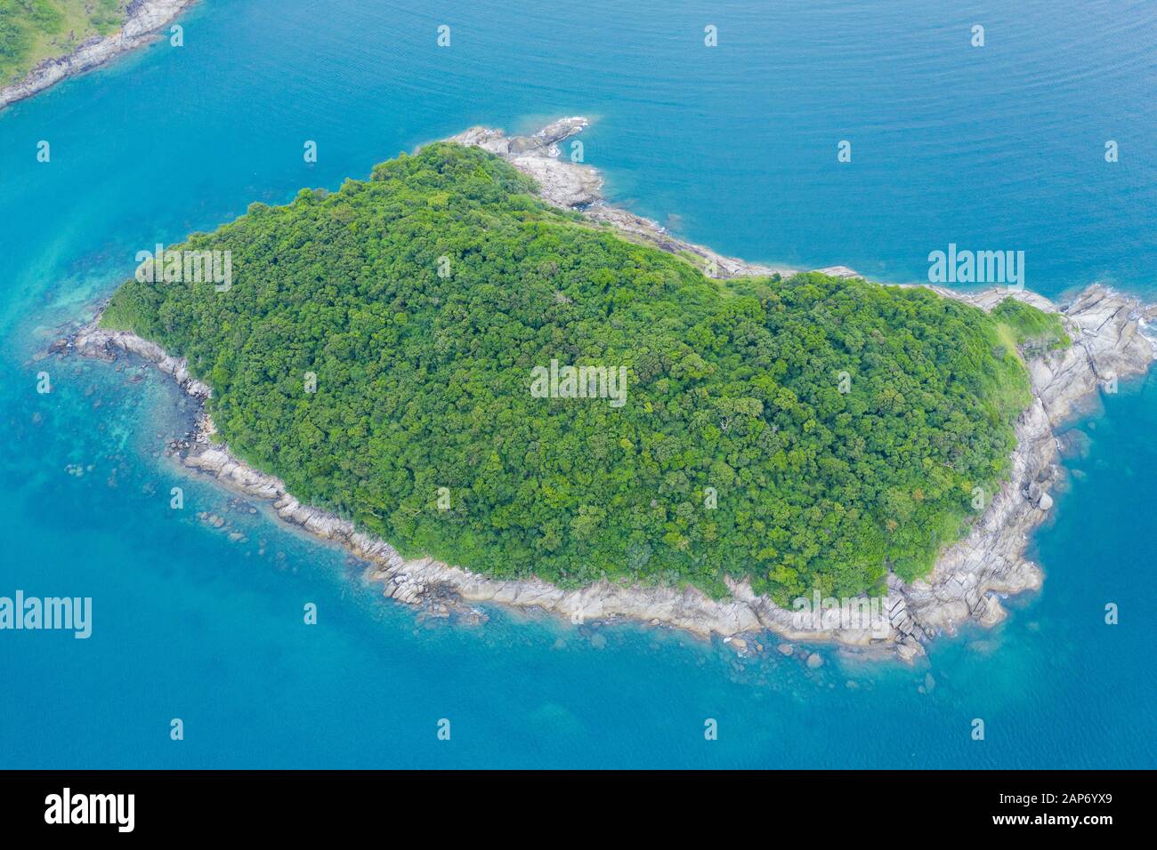 Aerial island view of Ko Man, Thailand Stock Photo - Alamy