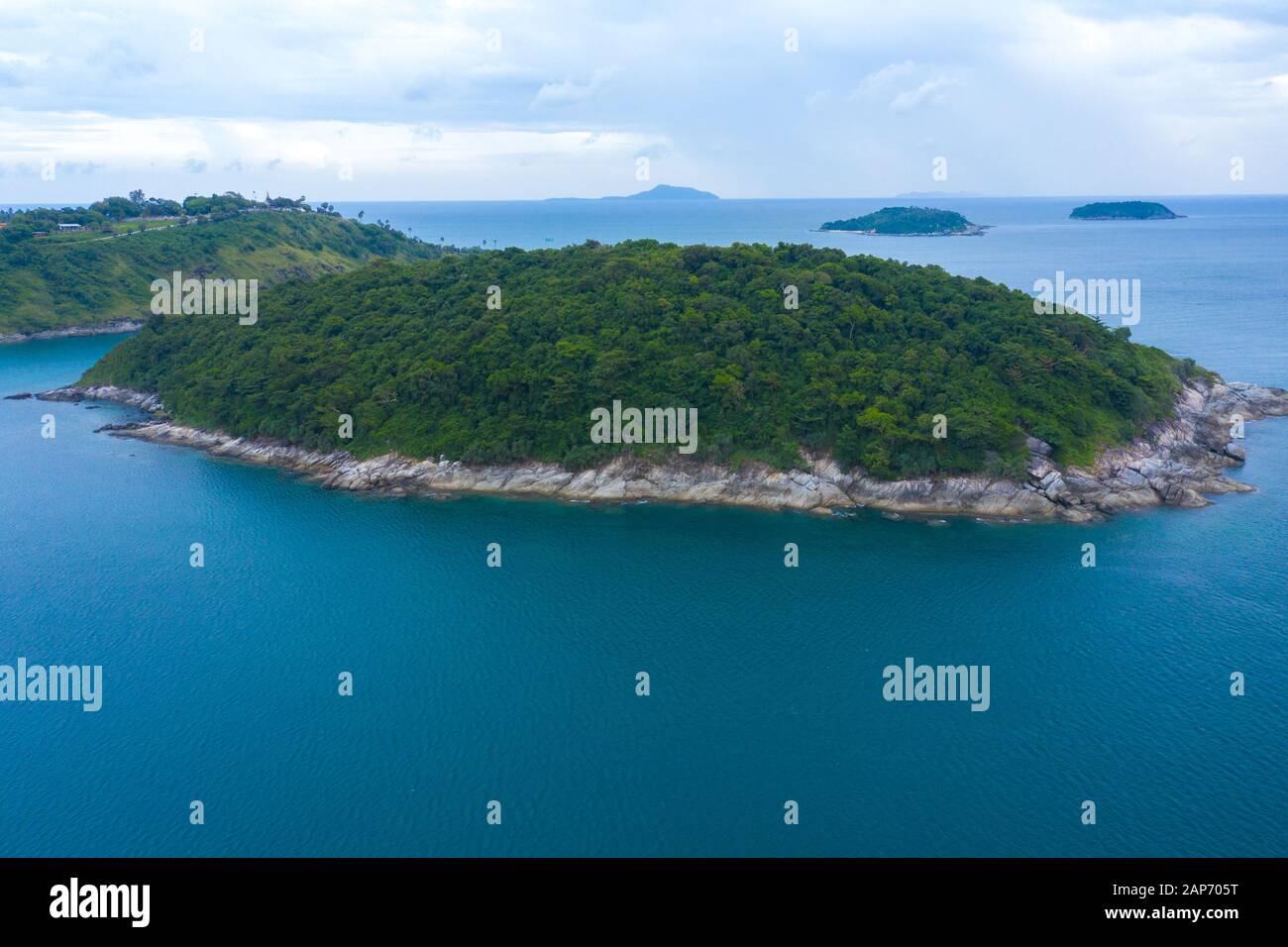Aerial island view of Ko Man, Thailand Stock Photo - Alamy