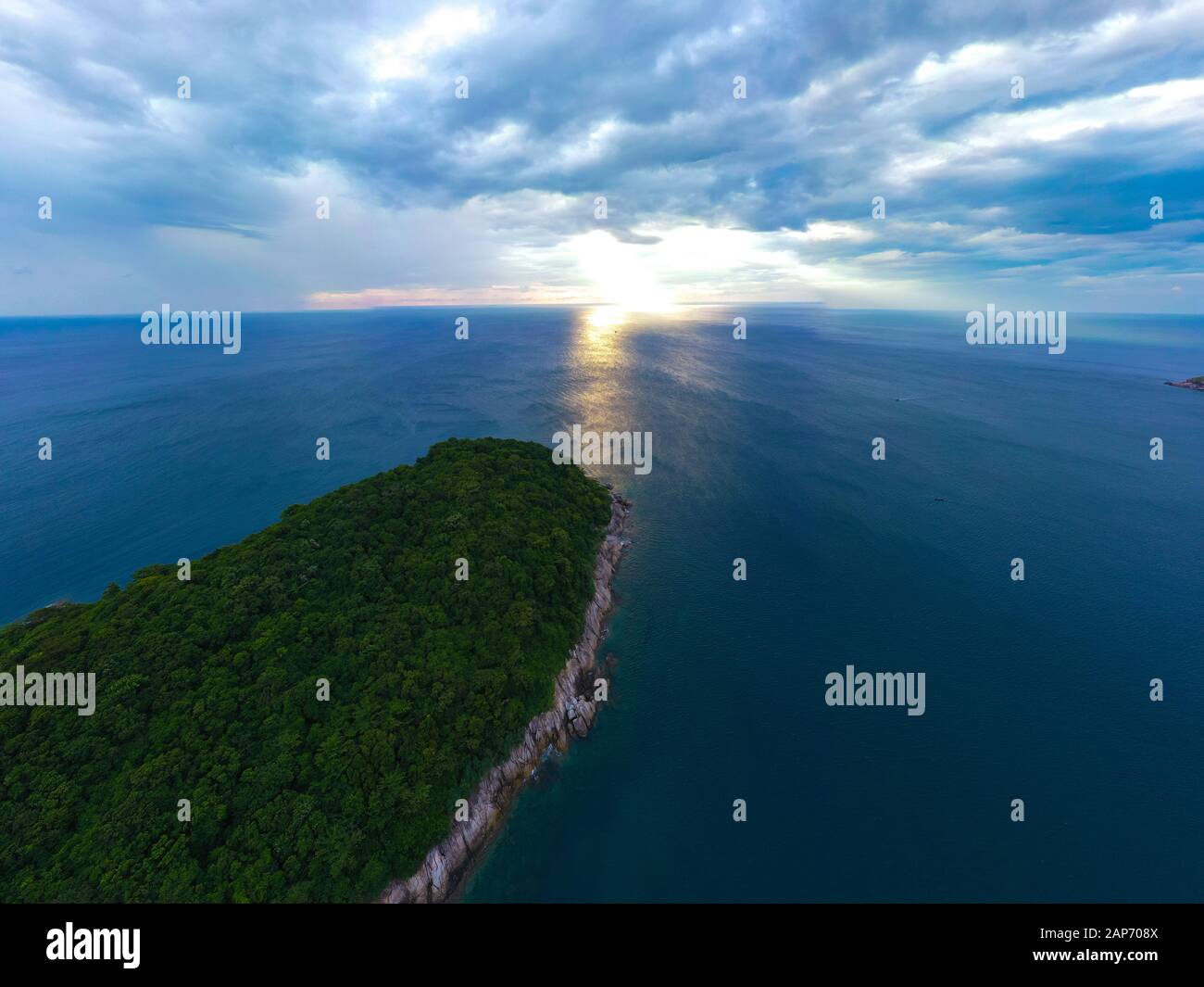 Aerial island view of Ko Man, Thailand Stock Photo - Alamy