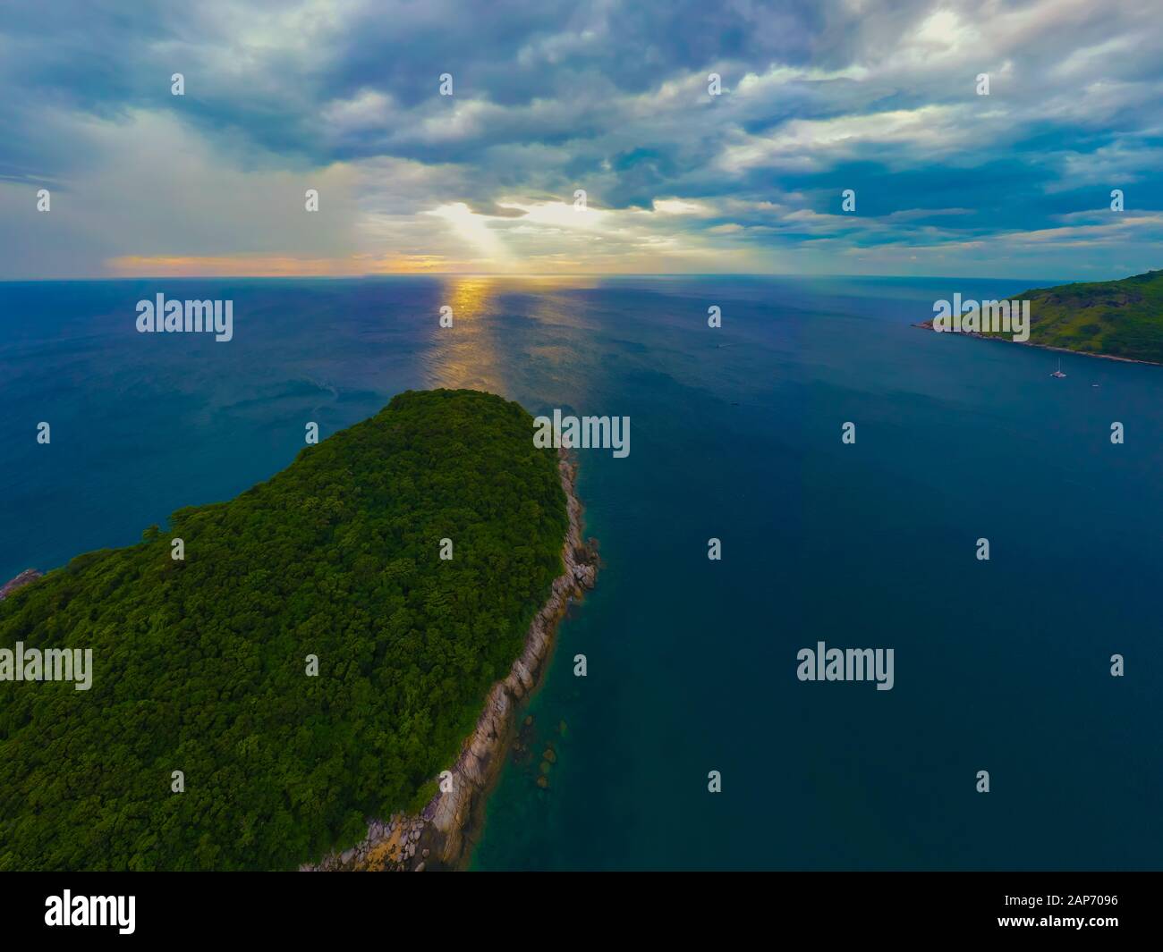 Aerial island view of Ko Man, Thailand Stock Photo - Alamy