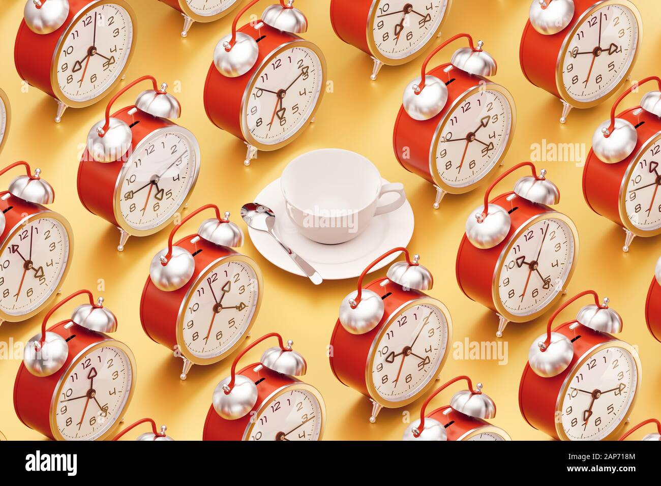 Set coffee break lunch hi-res stock photography and images - Alamy