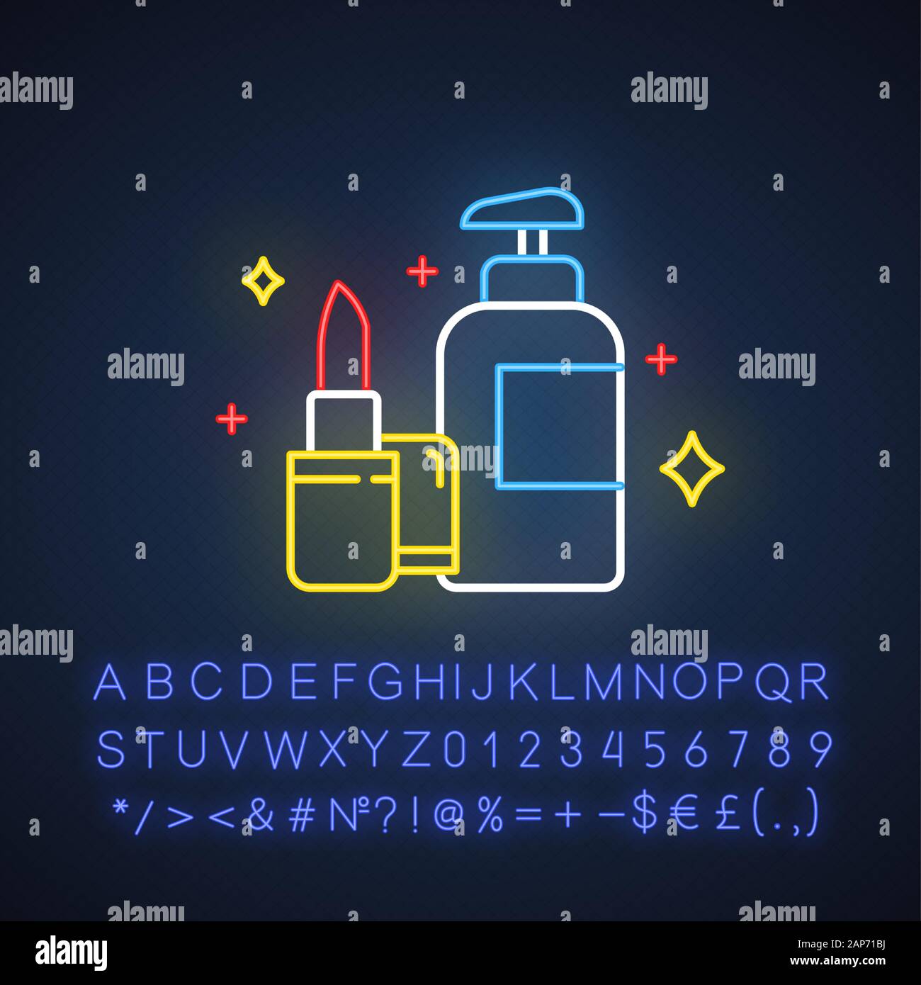 Laser face beauty light Stock Vector Images - Alamy