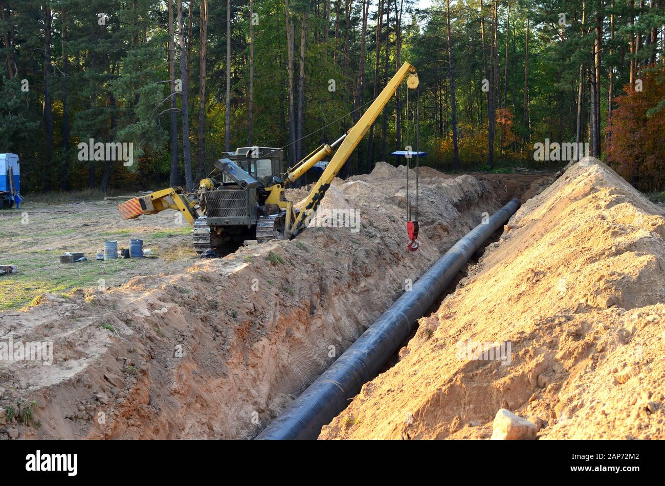 Pipelayer machine hi-res stock photography and images - Alamy