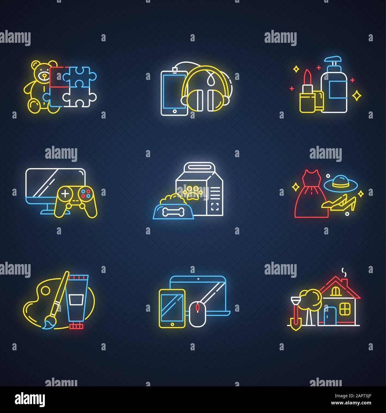 Video games icons Stock Vector Images - Alamy