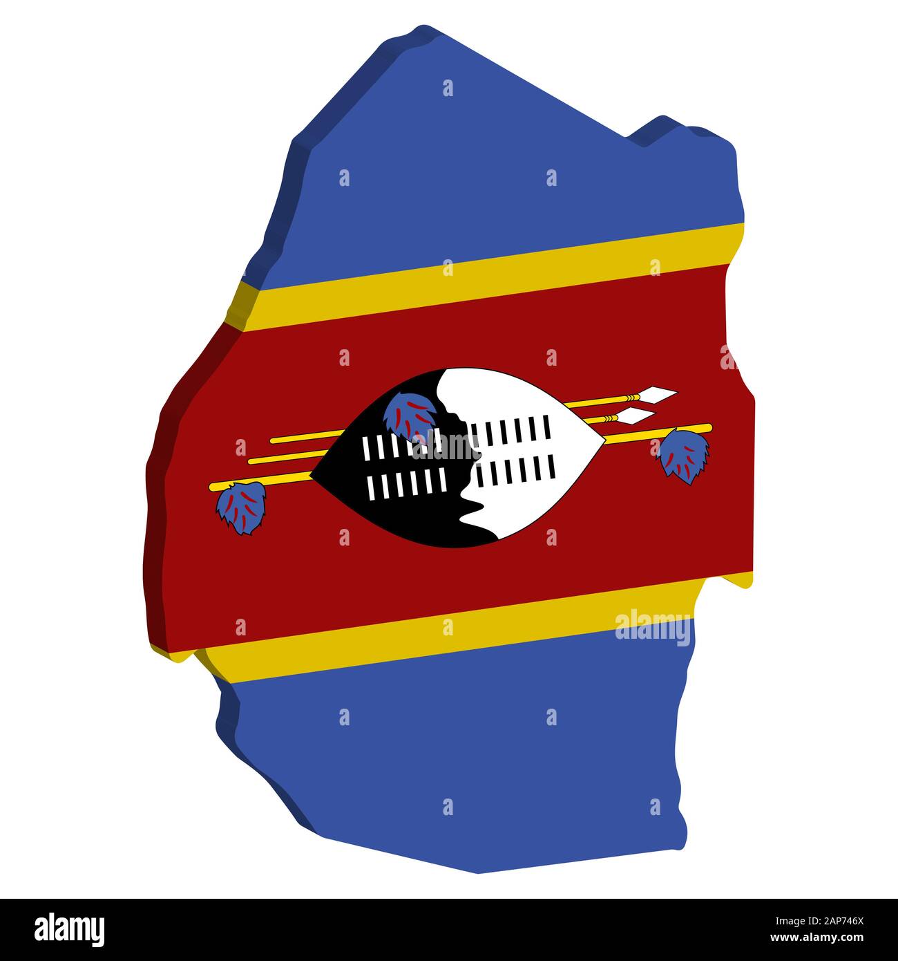 3d eswatini map Stock Vector Images - Alamy