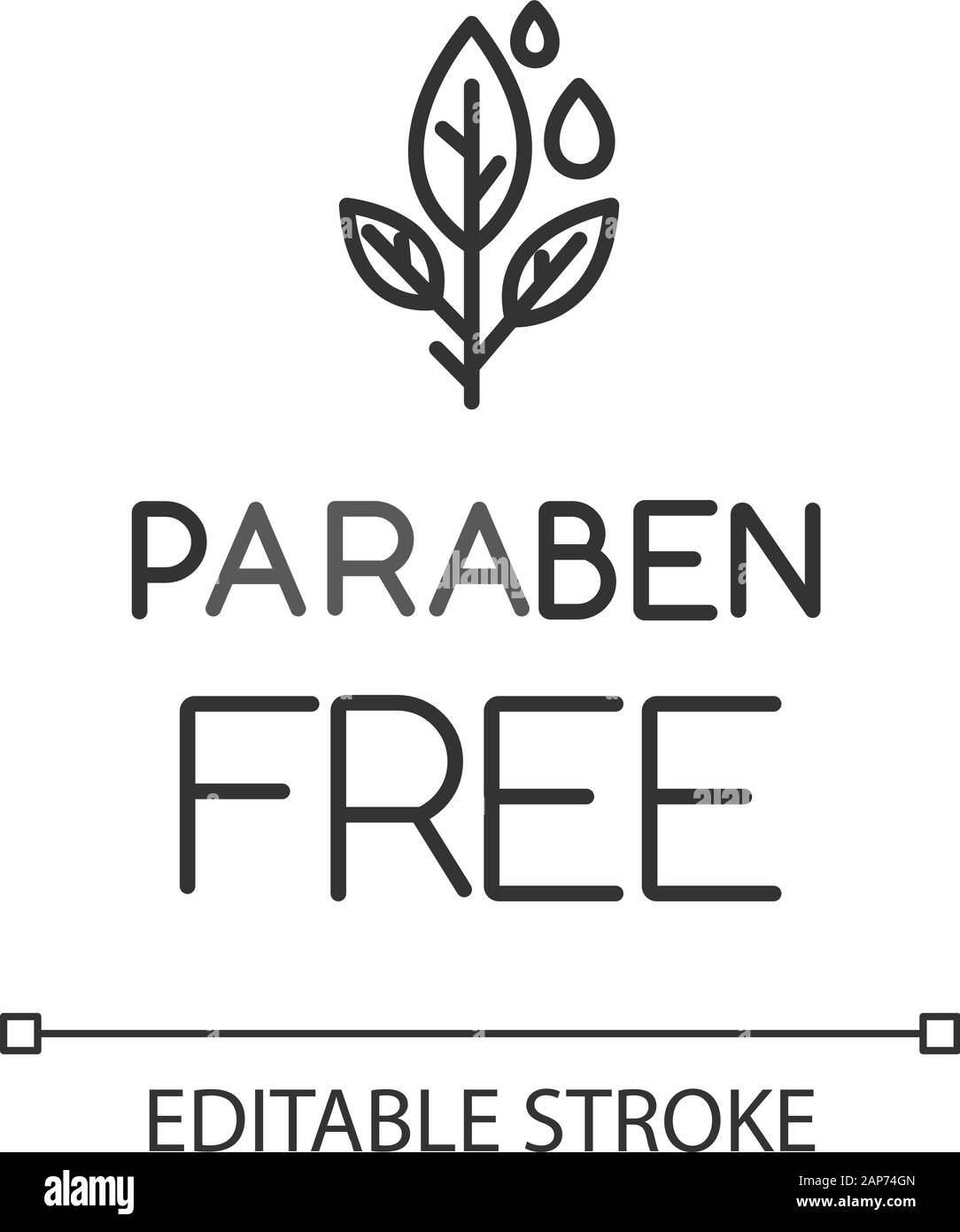 Paraben free logo Black and White Stock Photos & Images - Alamy