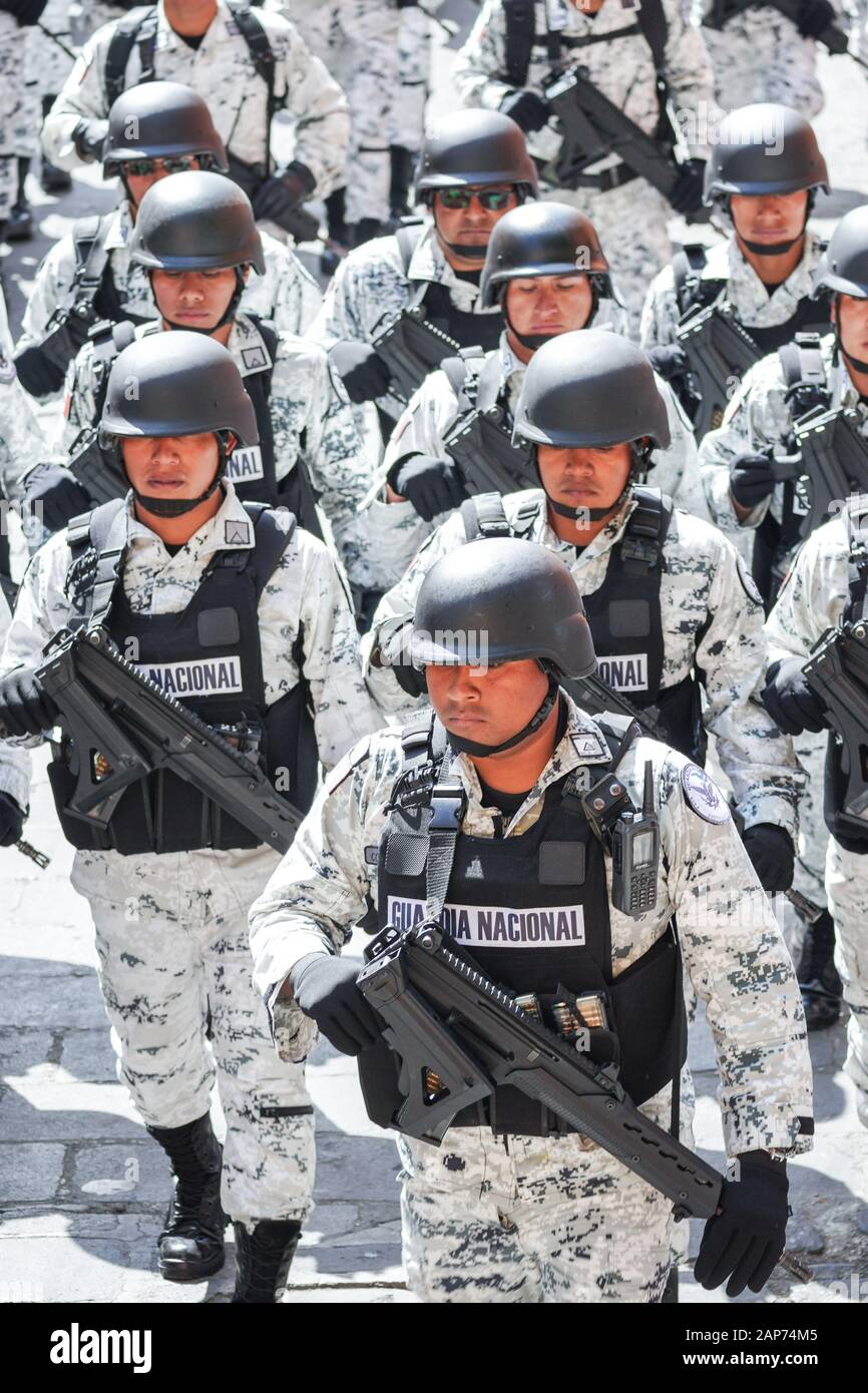 San Miguel De Allende, Mexico. 21st Jan, 2020. Members of the Mexican ...