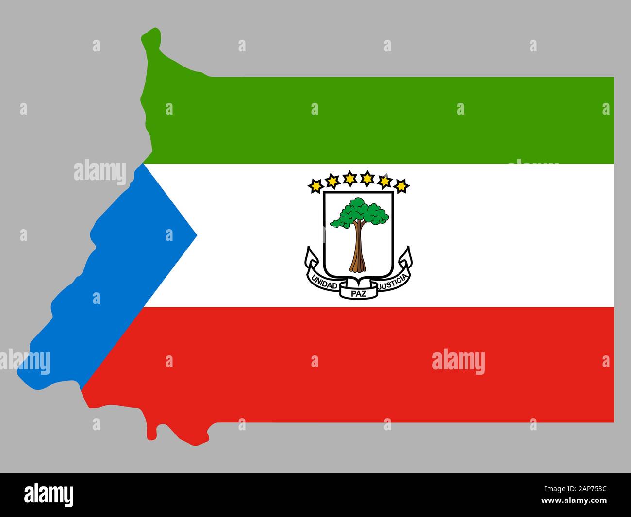 Equatorial Guinea Map Flag Vector Stock Vector Image & Art - Alamy