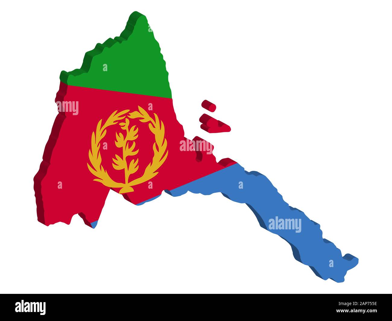 Eritrea Map Cut Out Stock Images And Pictures Alamy