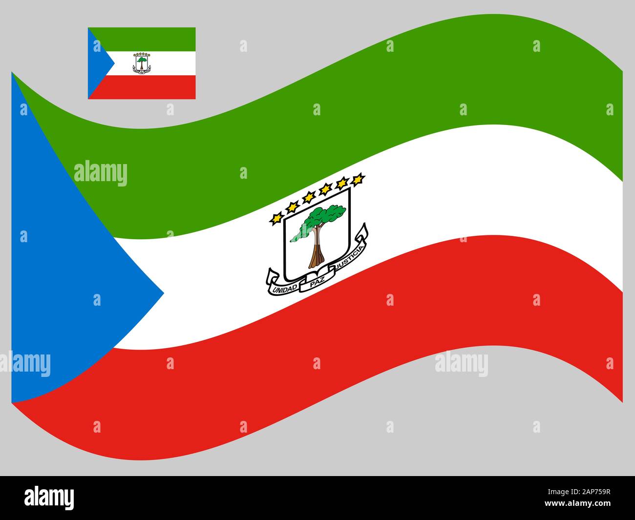 Wave Equatorial Guinea Flag Vector Stock Vector Image & Art - Alamy