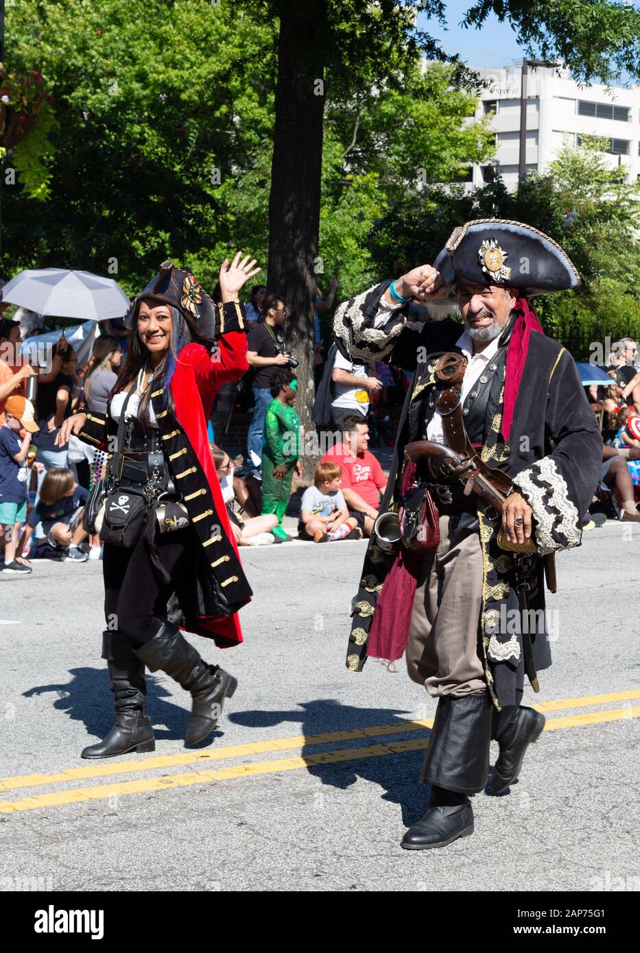 Two Pirates in Parade Stock Photo - Alamy