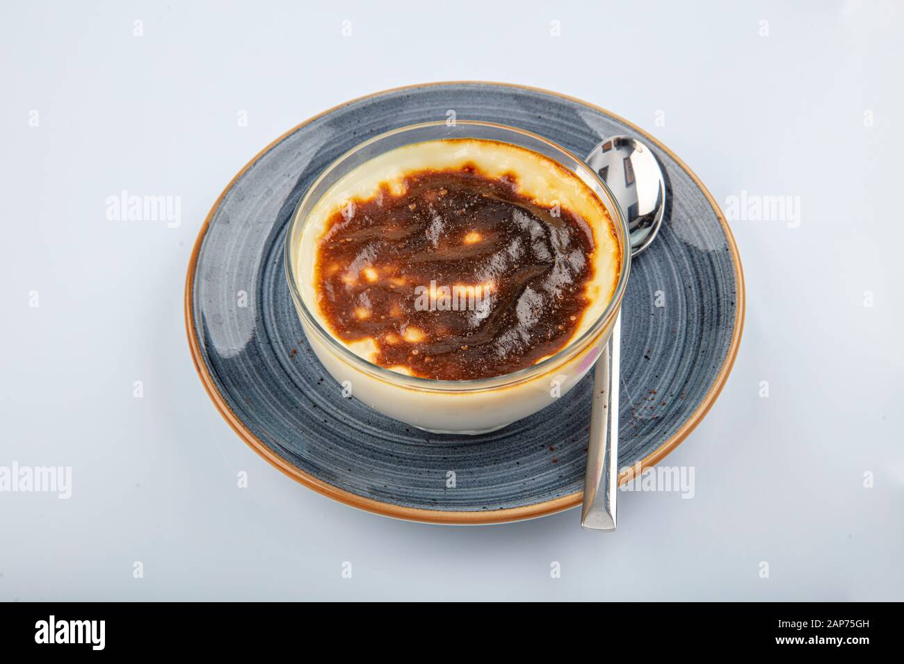 Turkish and Arabic traditional Ramadan dessert Baked Rice pudding is a ...