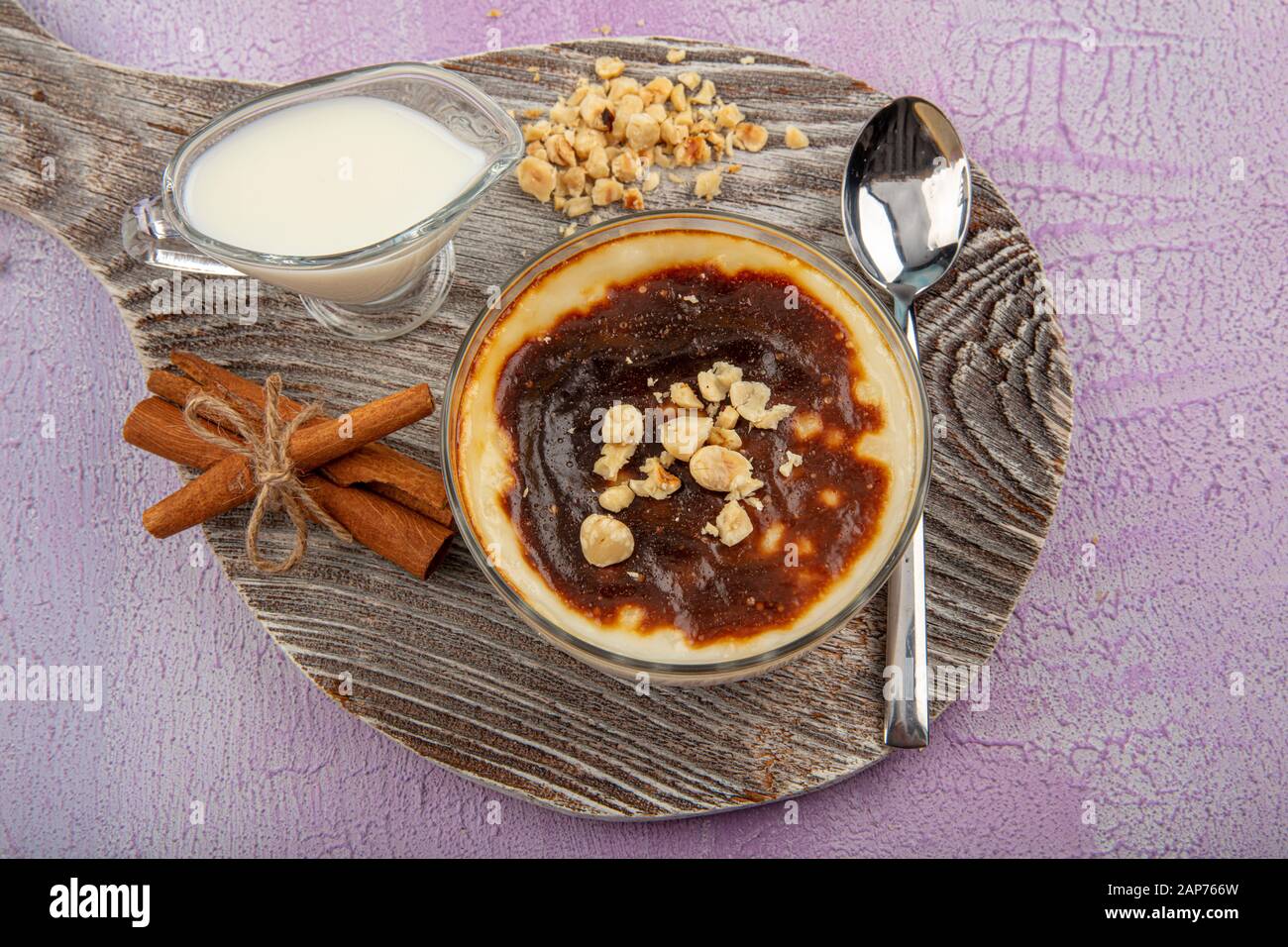 Turkish and Arabic traditional Ramadan dessert Baked Rice pudding is a ...