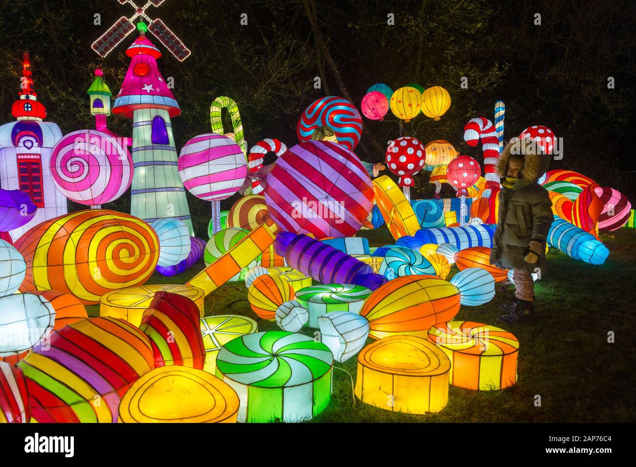 Lightopia Festival in Chiswick House Gardens, London, UK - 21 Jan 2020 ...