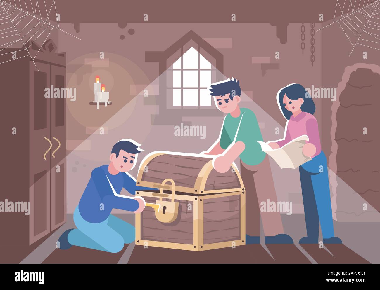 Chest trap Stock Vector Images - Alamy