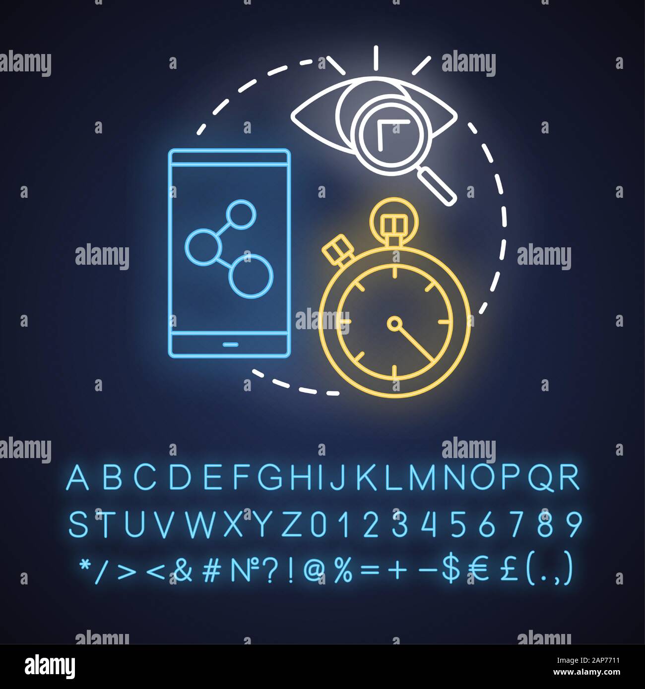 Real-time neon light concept icon. Software development tools idea ... Real-time neon light concept icon. Software development tools idea ...