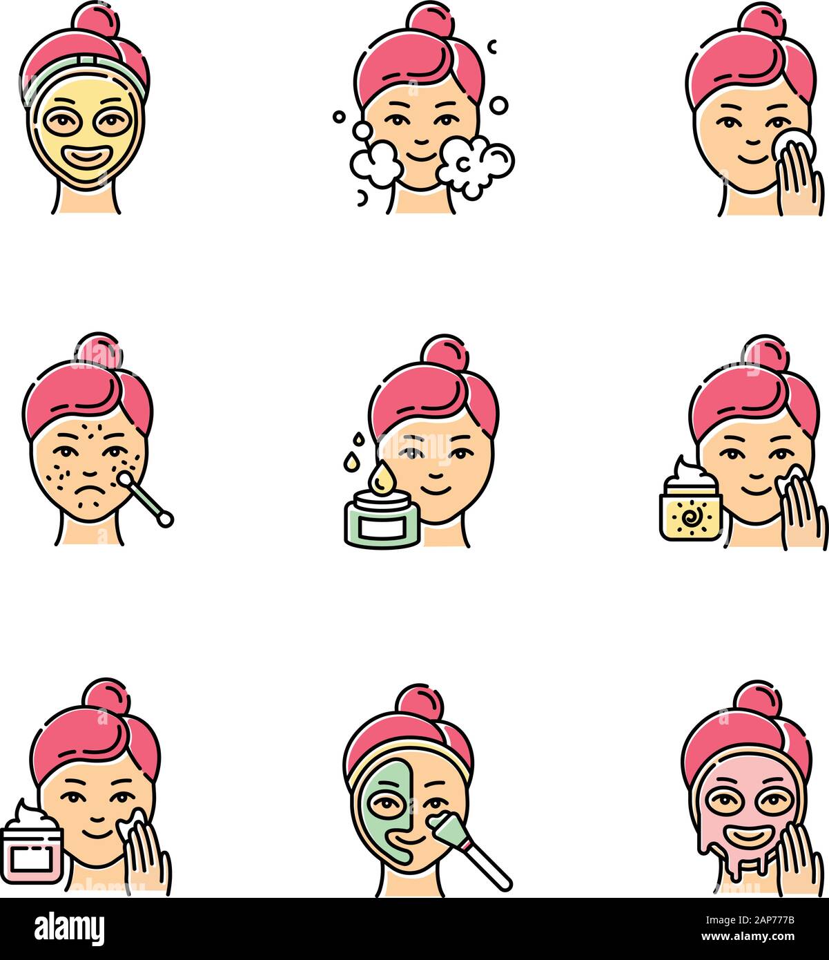 Beau mask Stock Vector Images - Alamy