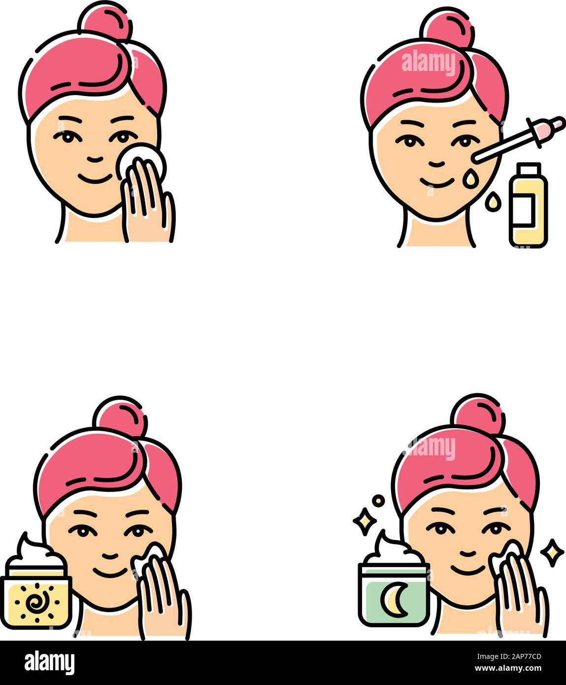 Using sun cream Stock Vector Images - Alamy