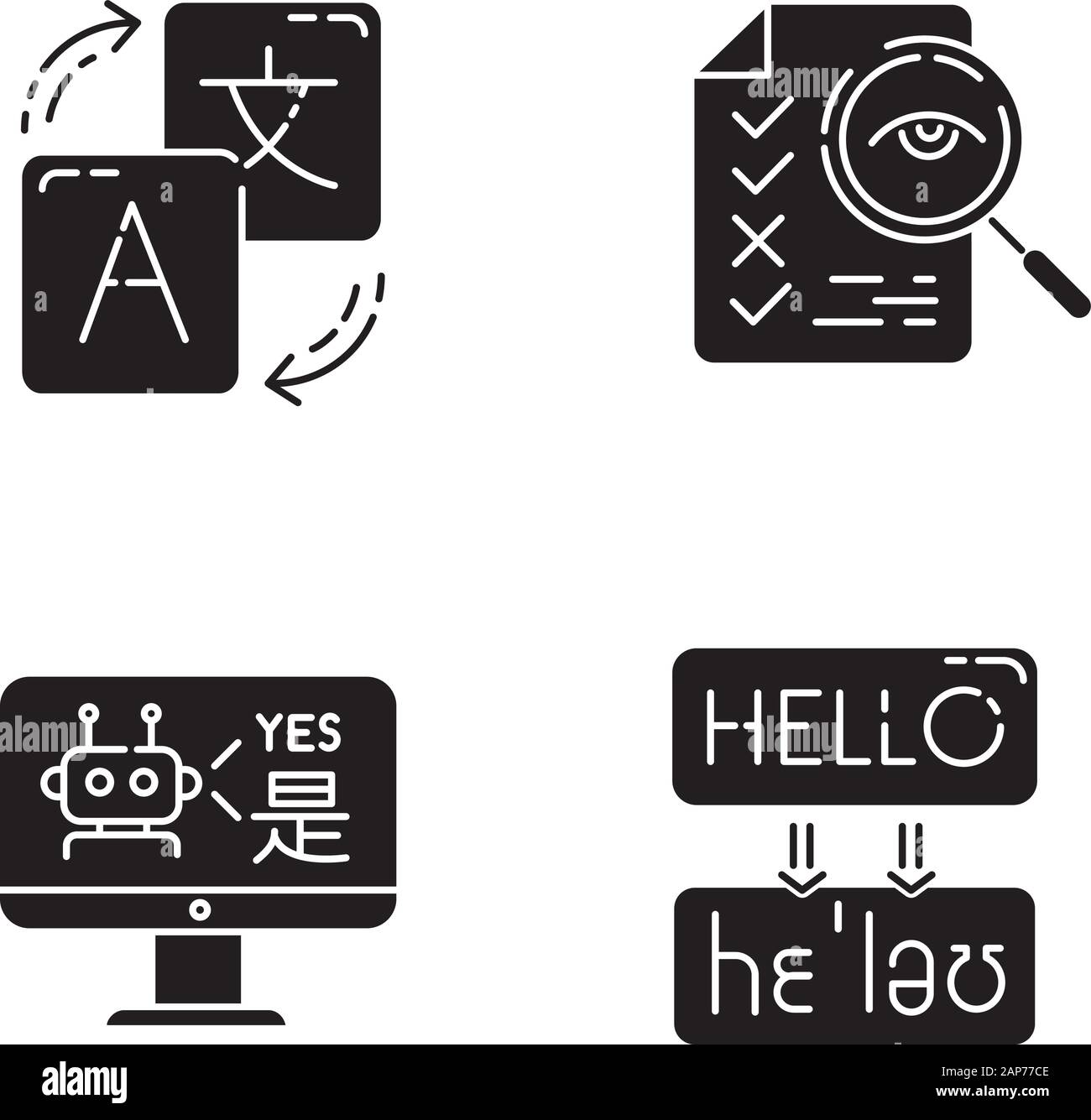 Multilingual robot Stock Vector Images - Alamy