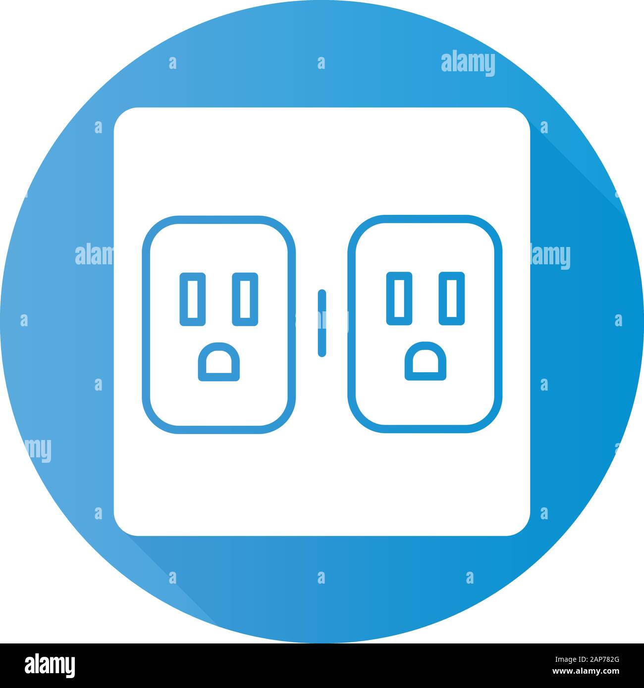 Charging station blue connector Stock Vector Images - Alamy