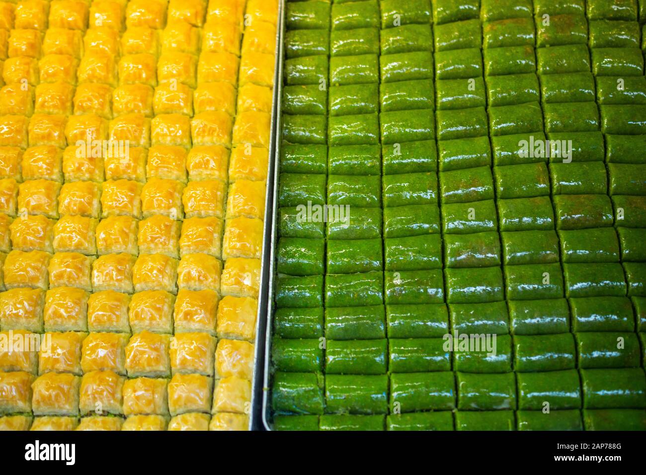 Traditional Turkish dessert Baklava from Istanbul Turkey Stock Photo ...