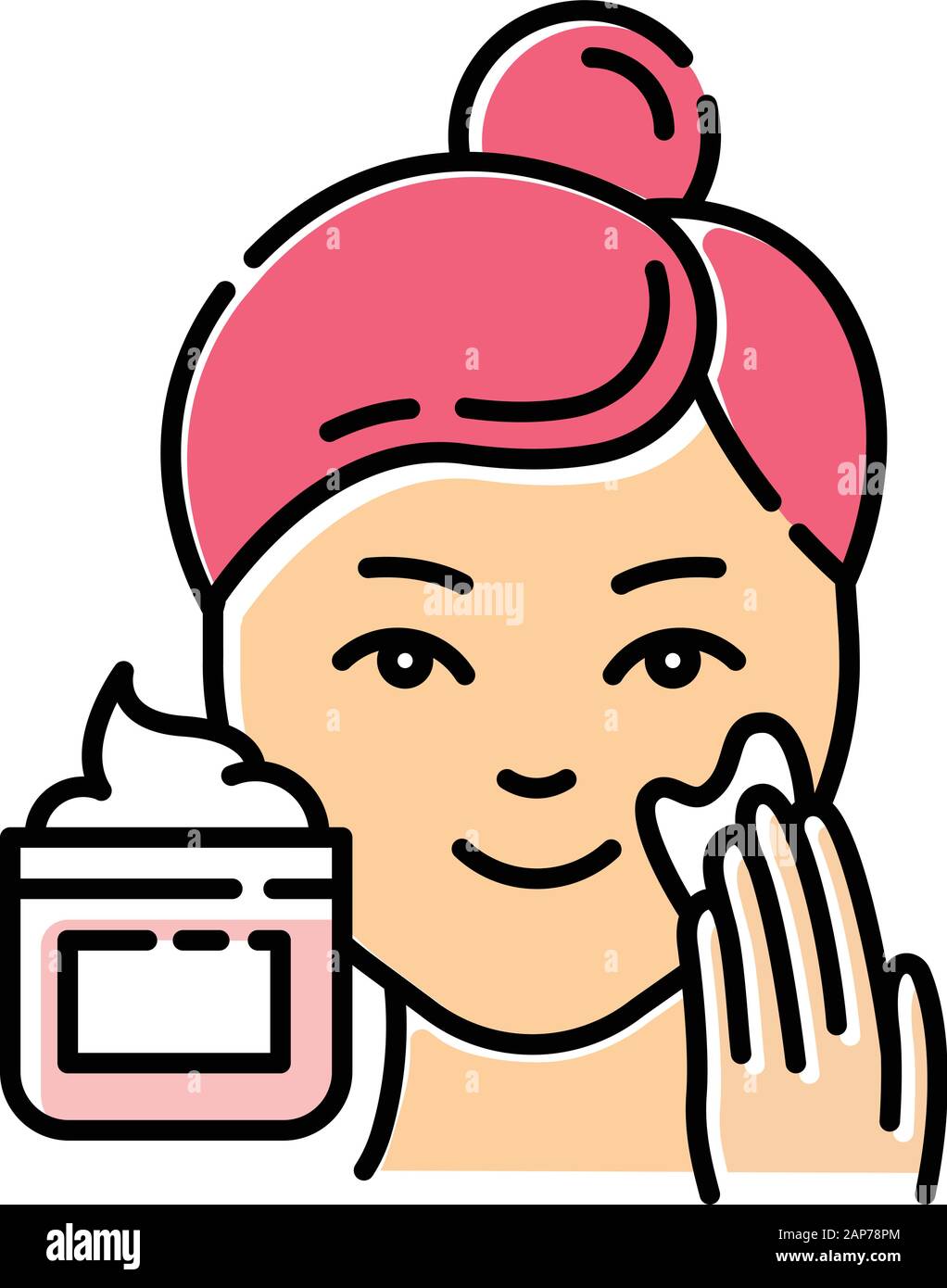 Smooth and exfoliating Stock Vector Images - Alamy