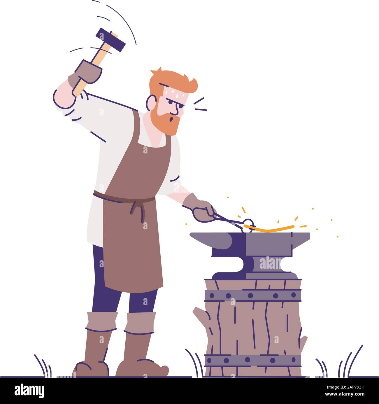 Iron age blacksmith hi-res stock photography and images - Alamy