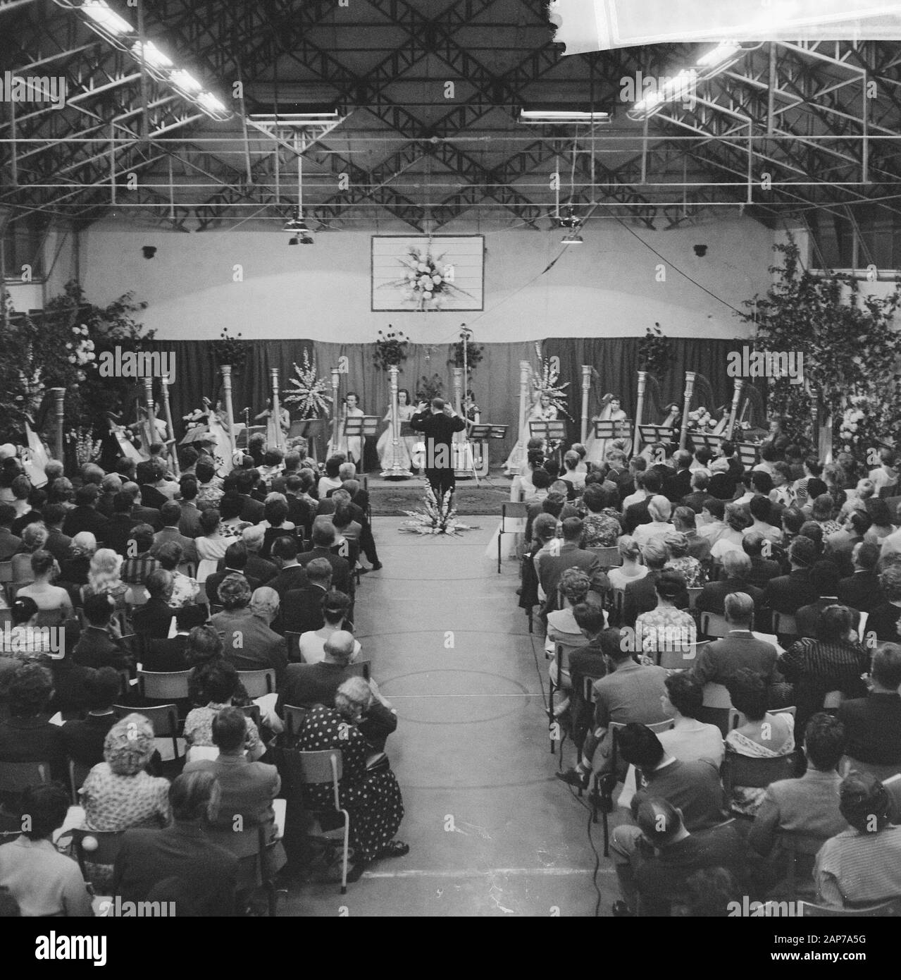 Concert for 12 harps at castle Nijenrode in Breukelen Date: 29 July ...