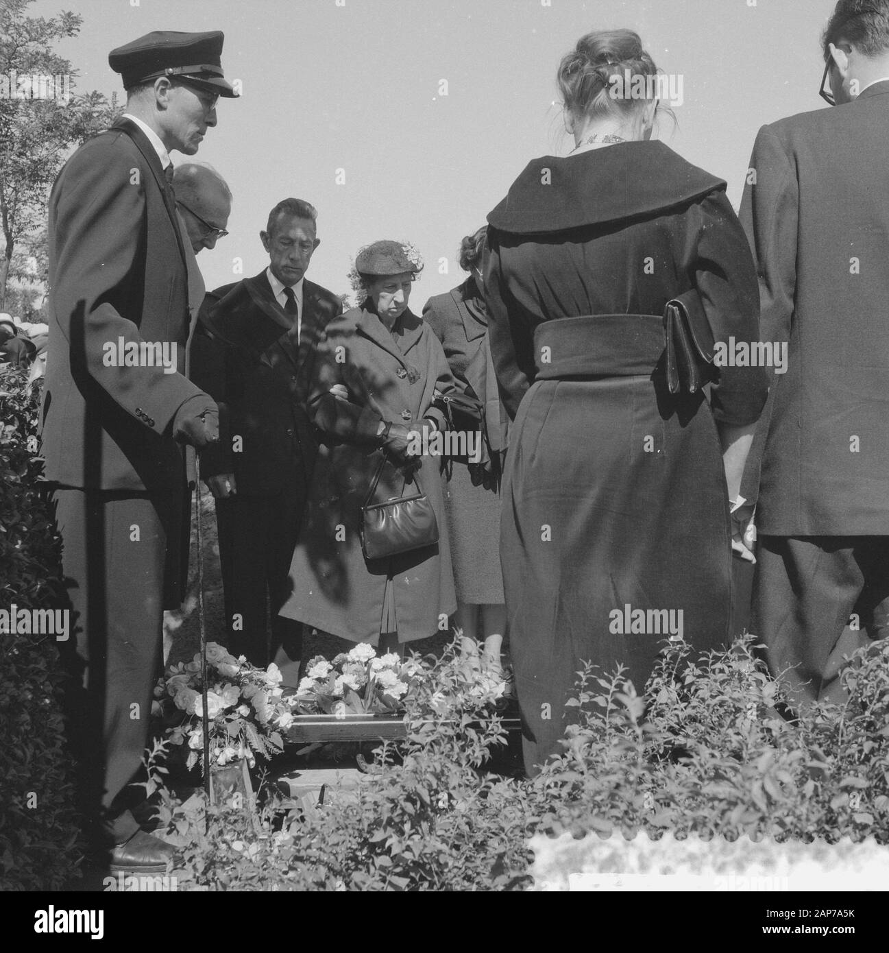 Anna Blaman buried Date: 17 July 1960 Keywords: funerals Stock Photo ...