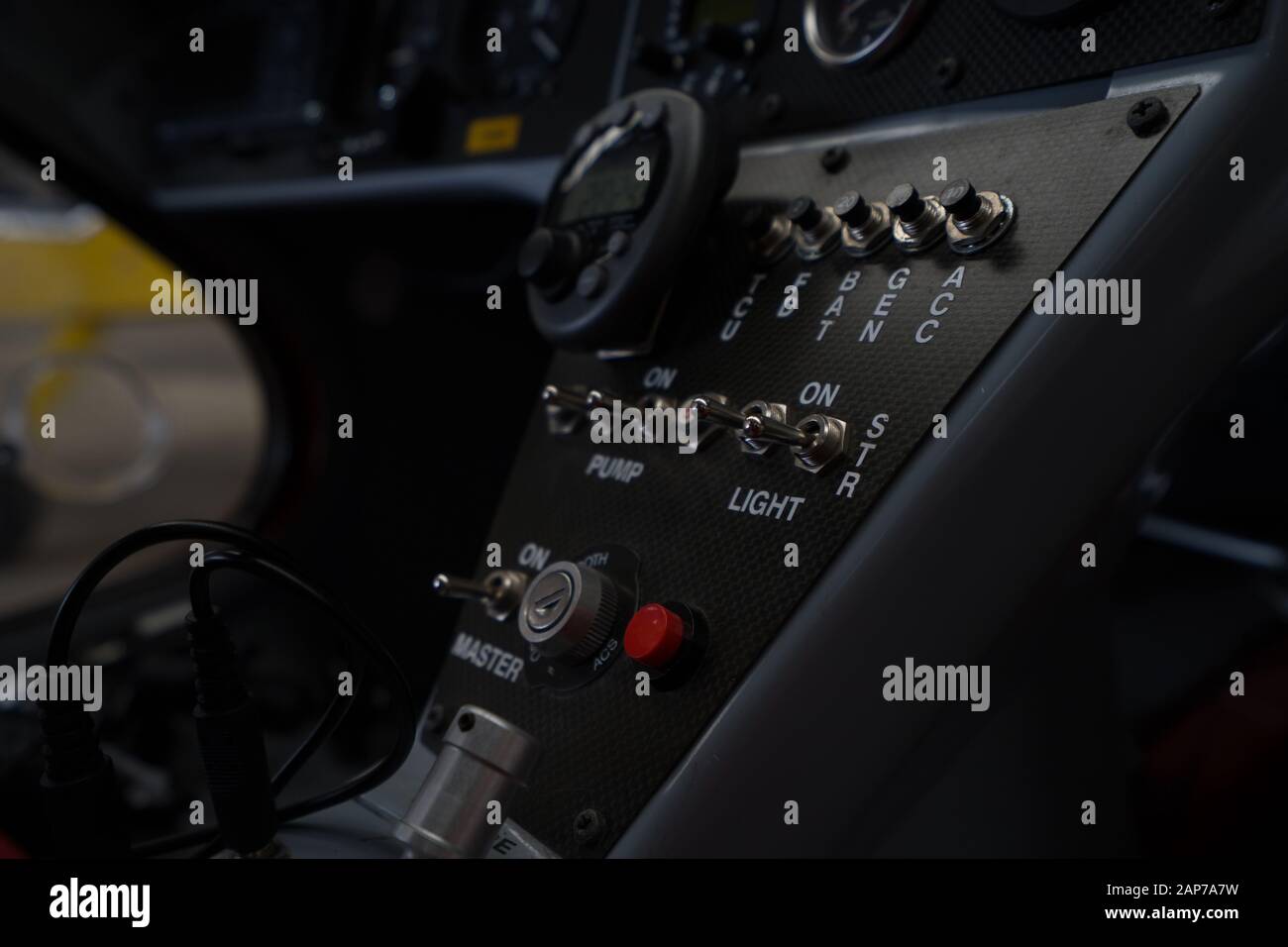 Microlight Ultralight aircraft inside autogyro instrument panel Stock ...