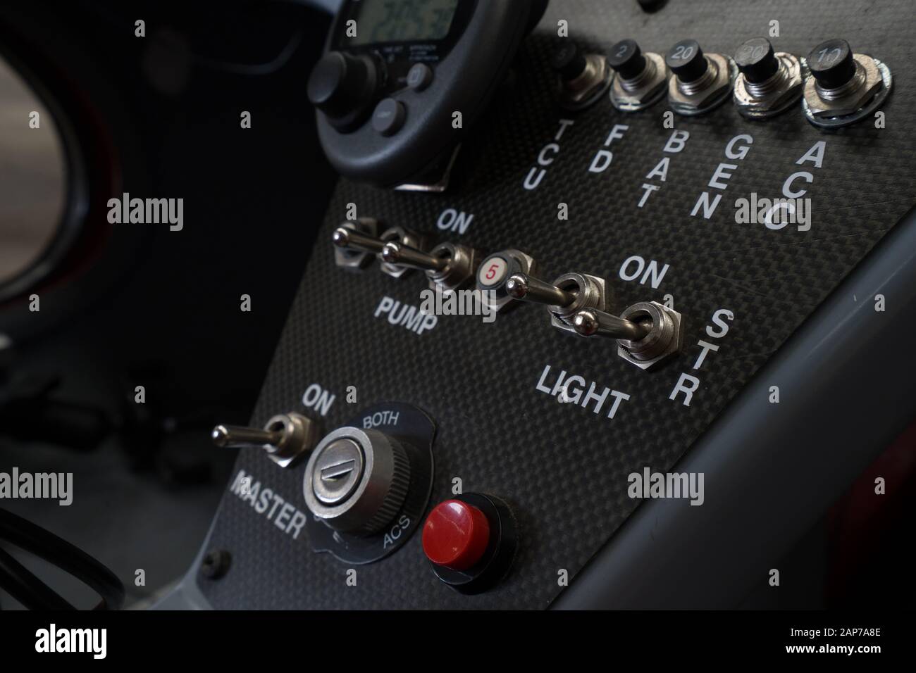 Microlight Ultralight aircraft inside autogyro instrument panel Stock ...