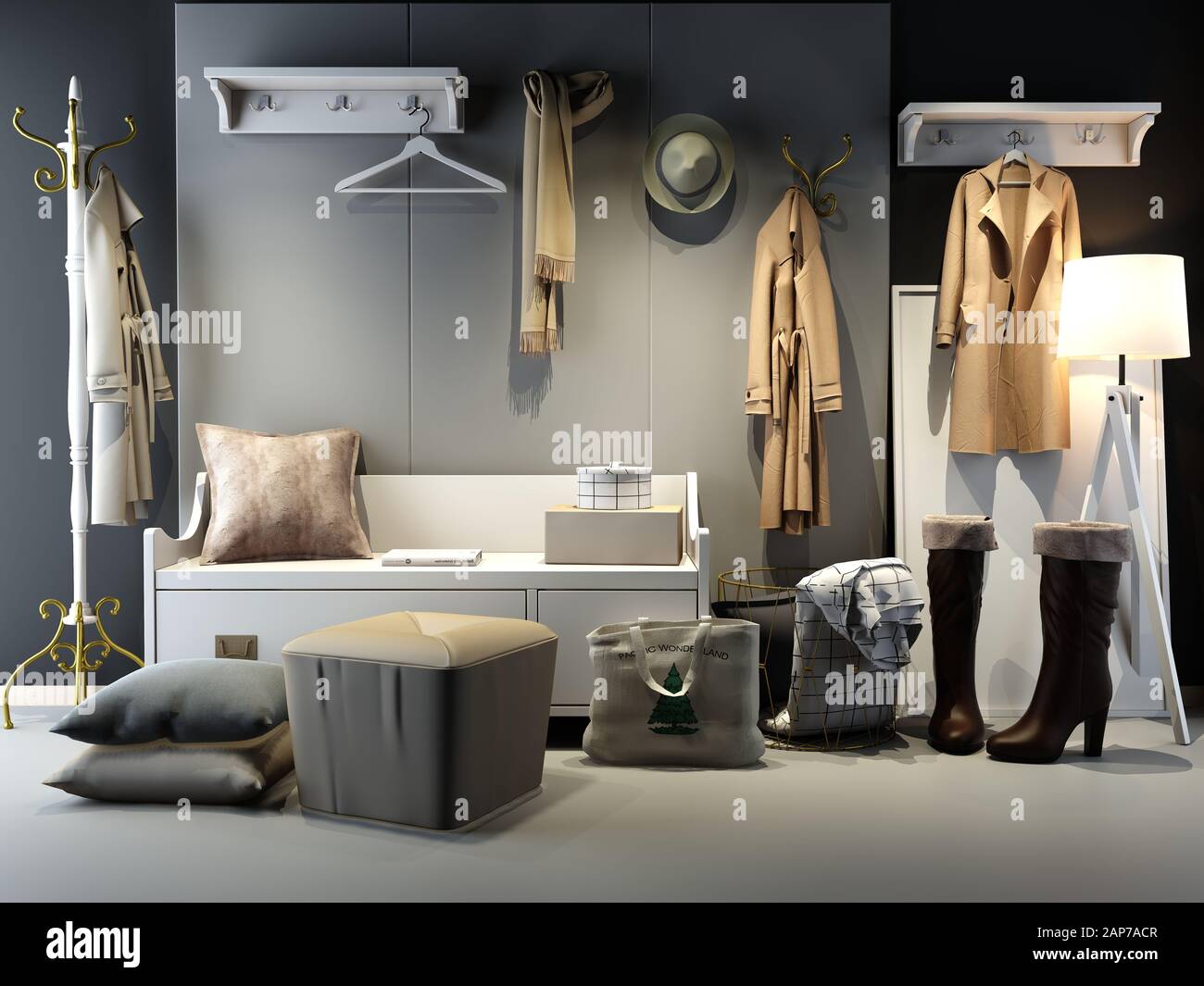 3d render of fashion clothes Stock Photo - Alamy