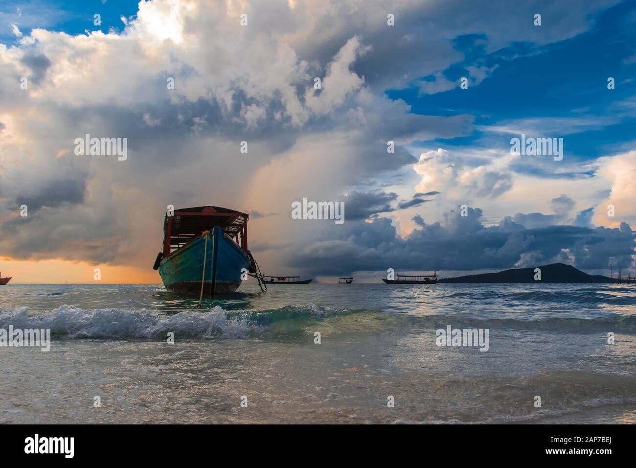 Koh Rong Colors at sunset Stock Photo - Alamy