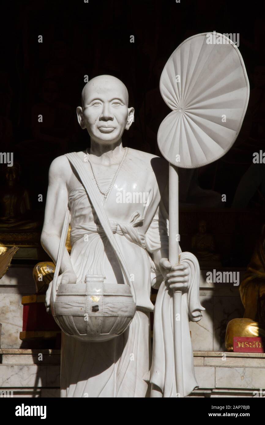 Buddhist monk statue Thailand Stock Photo - Alamy