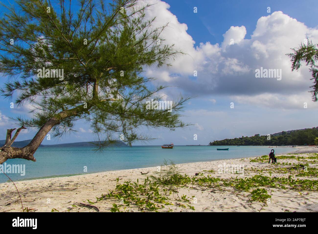 Koh Rong Island - Long Set Beach Stock Photo - Alamy
