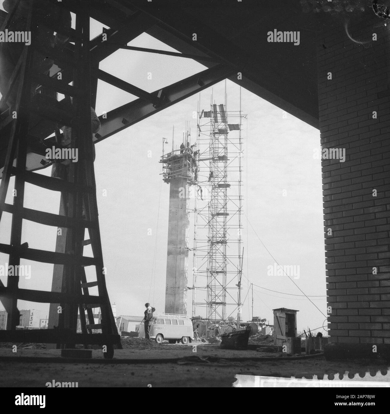 Construction advertising column 45 meters high at the RAI building Date ...