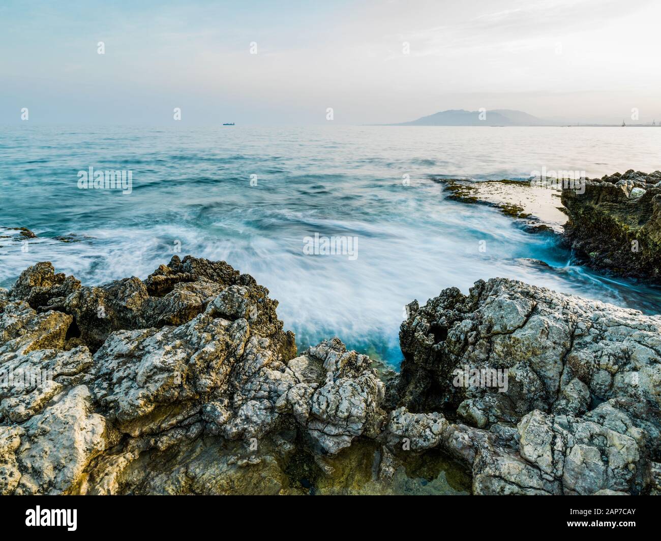 Alboran Sea in Malaga, Spain Stock Photo - Alamy